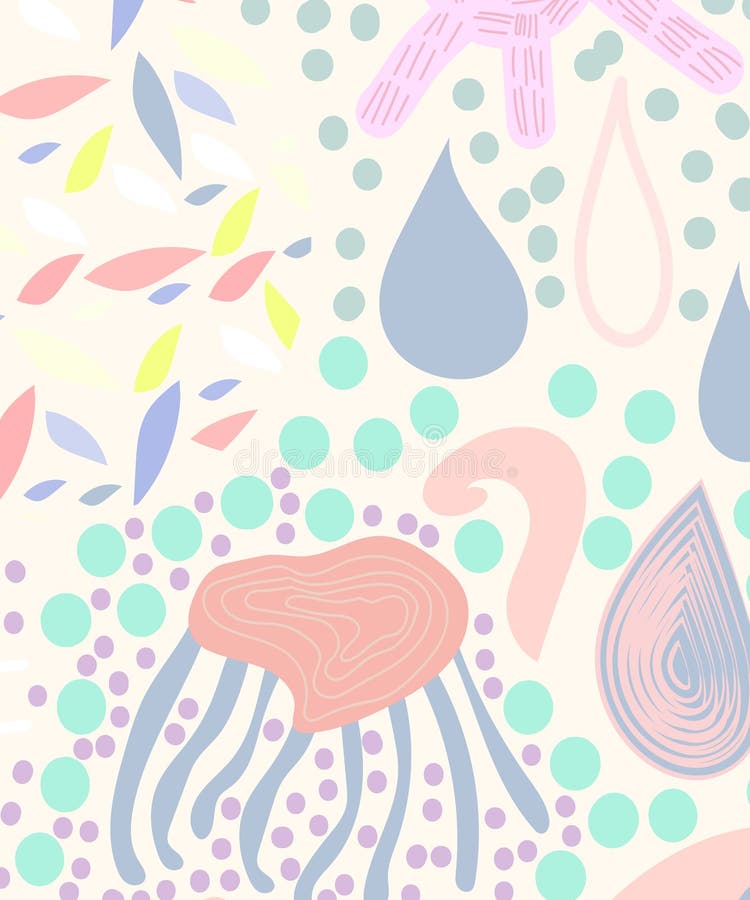 Artistic Header with Flowers and Leaves. Graphic Design. Hand Drawn ...