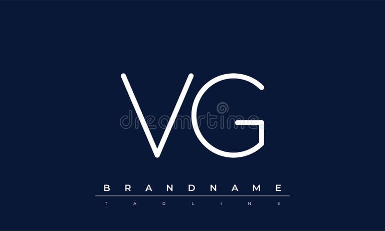 Creative VG Letter Initial Logo Vector Image Stock Vector ...
