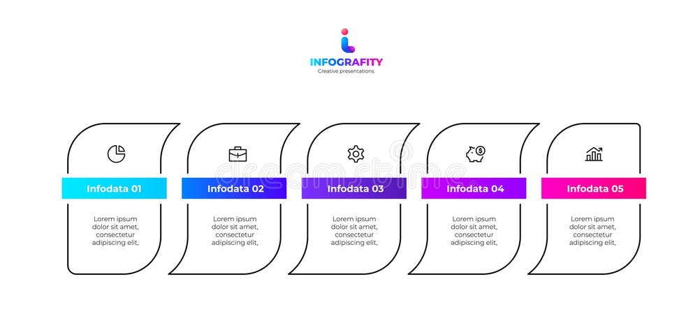 Creative and Vibrant Infographic Layout Showcasing Five Sequential ...