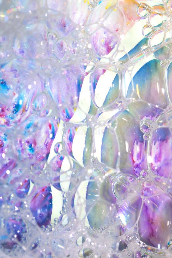 Creative Vibrant Rainbow Water Bubble and Watercolour Background ...