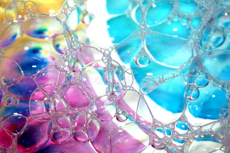 Creative Vibrant Rainbow Water Bubble and Watercolour Background ...