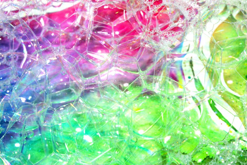Creative Vibrant Rainbow Water Bubble and Watercolour Background ...