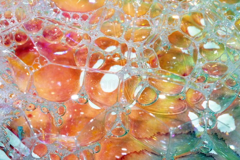 Creative Vibrant Rainbow Water Bubble and Watercolour Background ...