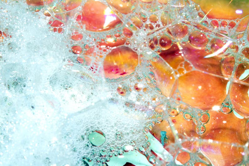 Creative Vibrant Rainbow Water Bubble and Watercolour Background ...