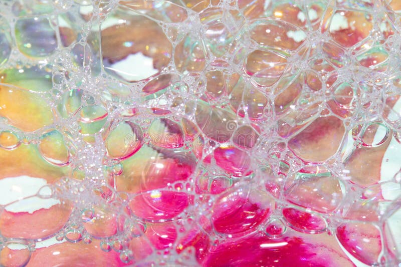 Creative Vibrant Rainbow Water Bubble and Watercolour Background ...