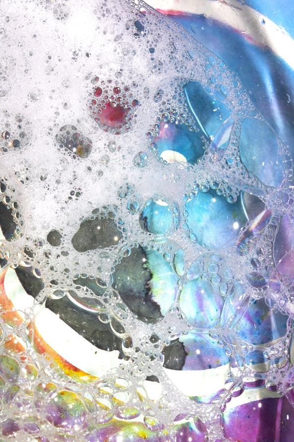 Creative Vibrant Rainbow Water Bubble and Watercolour Background ...