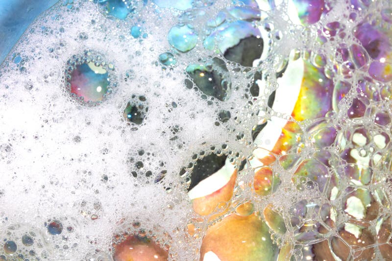 Creative Vibrant Rainbow Water Bubble and Watercolour Background ...