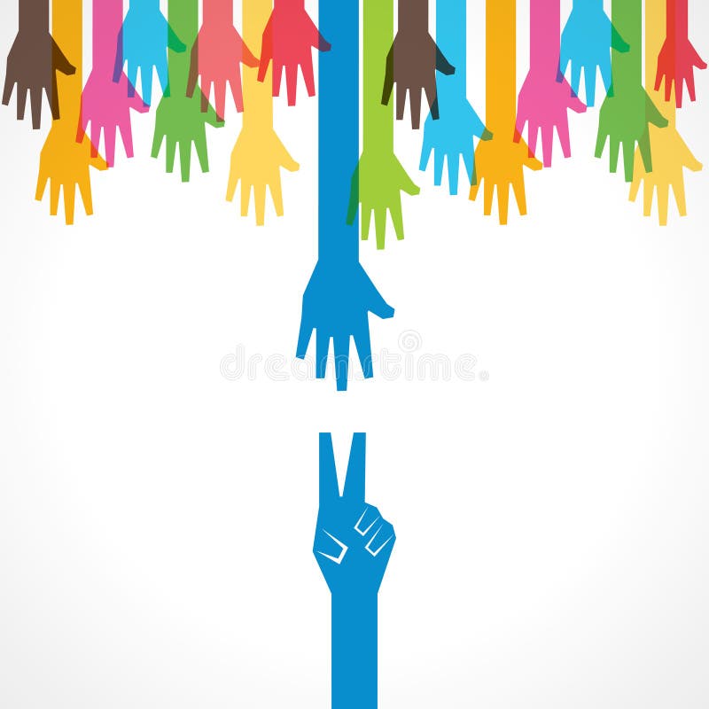 Hands Taking Pledge, Promise - Concept Vector Stock Vector ...