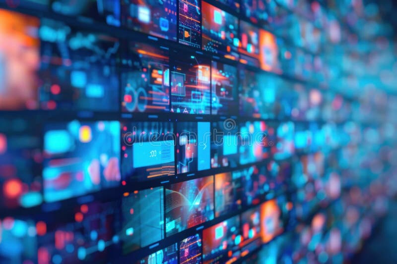 Creative View: Background Depicting Web Stream and TV Signals ...