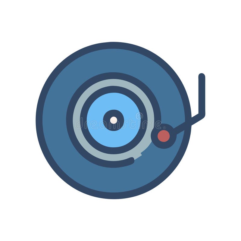 Creative Vinyl Record for Retro Themes Stock Illustration ...