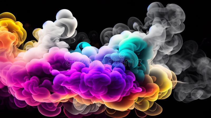 Creative Vision: Colorful Smoke Background Stock Photo - Image of cloud ...