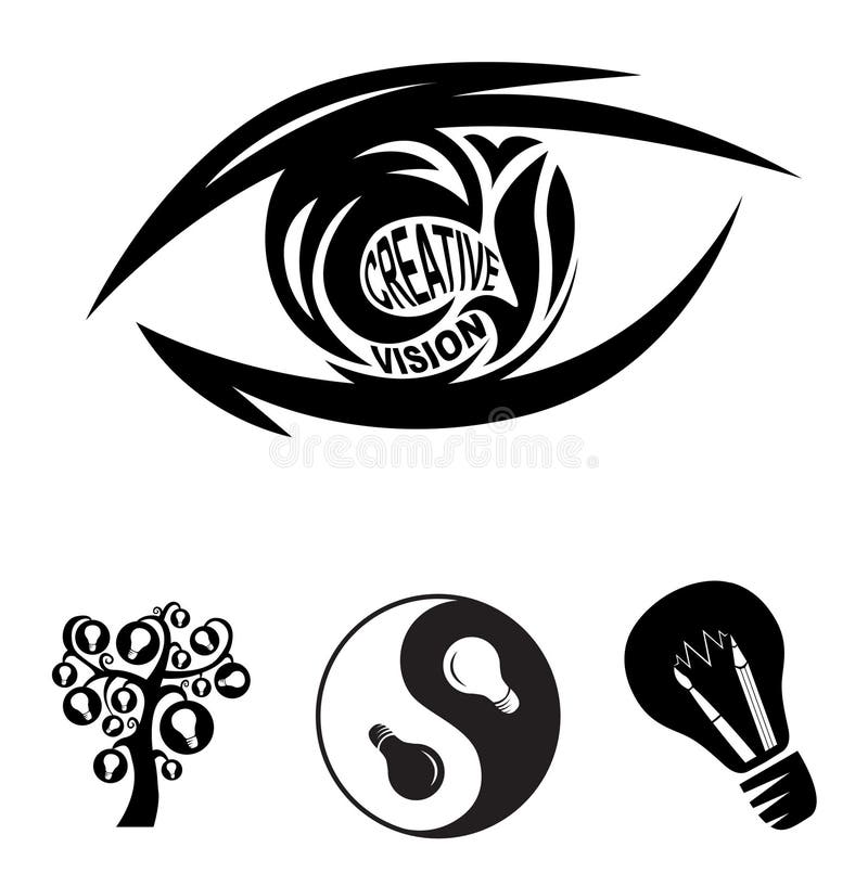 Creative Vision Eye And Symbols Of Ideas Stock Vector - Image: 21154279