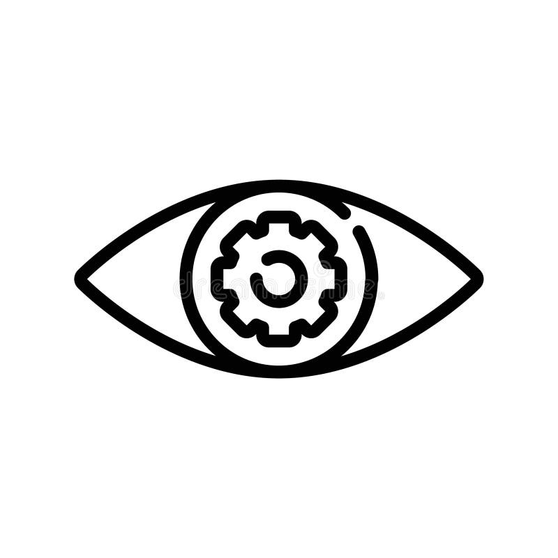 Creative Vision Icon Design in Filled and Outlined Style Stock Vector ...