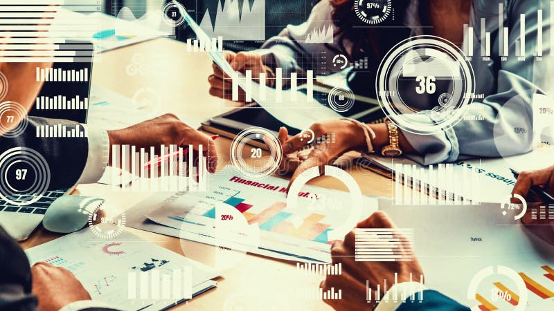 Creative Visual of Business People in Corporate Staff Meeting Stock ...