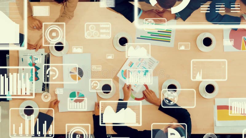 Creative Visual of Business People in Corporate Staff Meeting Stock ...