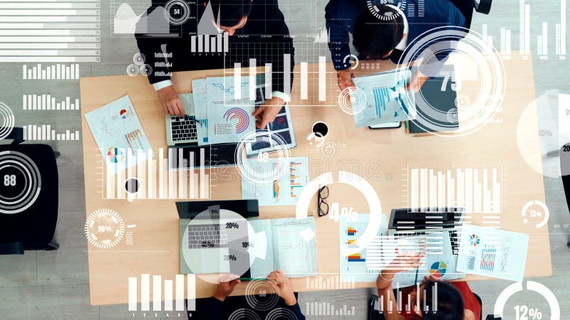 Creative Visual of Business People in Corporate Staff Meeting Stock ...