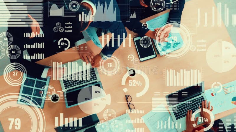 Creative Visual of Business People in Corporate Staff Meeting Stock ...