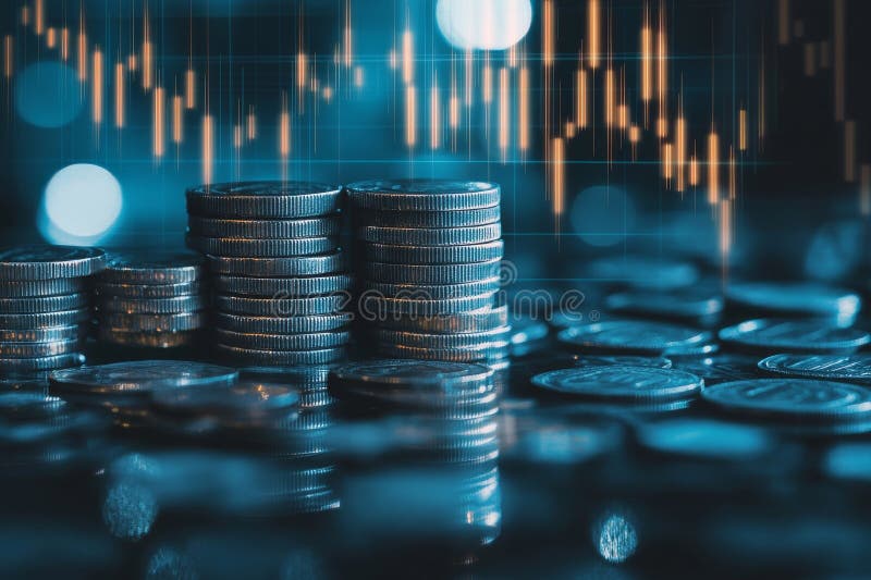 Creative Visual of Financial Technology and Asset Management for ...