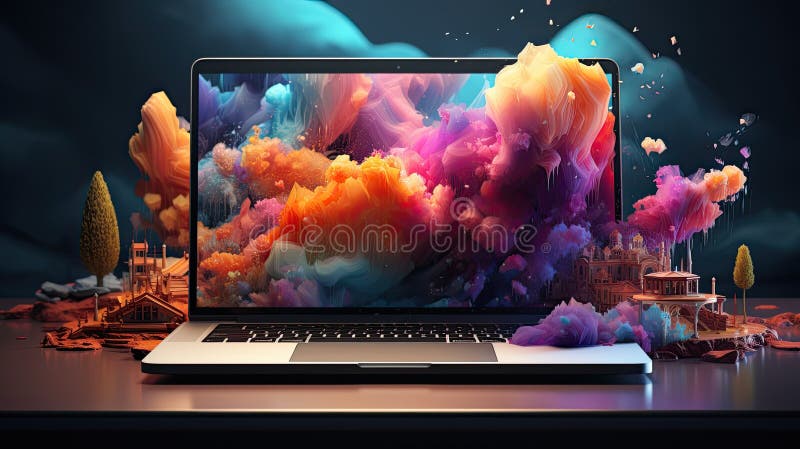 Creative Visual of Software and App for Gadget Applications. User ...