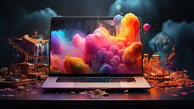 Creative Visual of Software and App for Gadget Applications. User ...