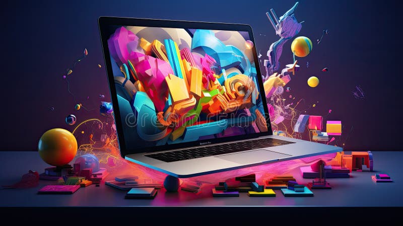 Creative Visual of Software and App for Gadget Applications. User ...