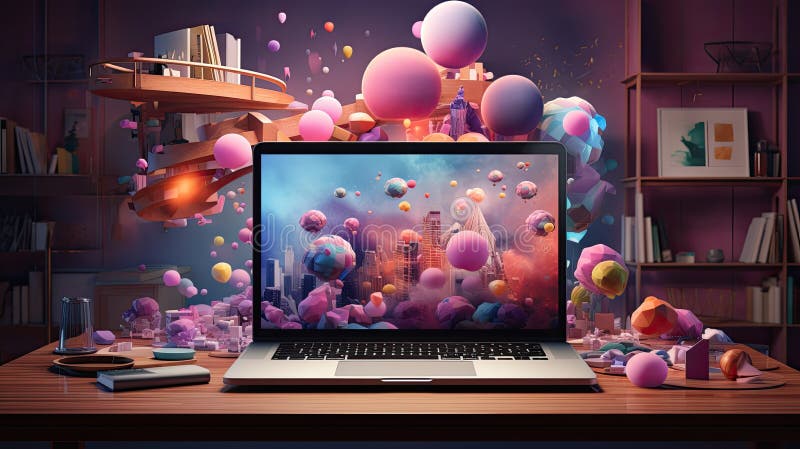 Creative Visual of Software and App for Gadget Applications. User ...