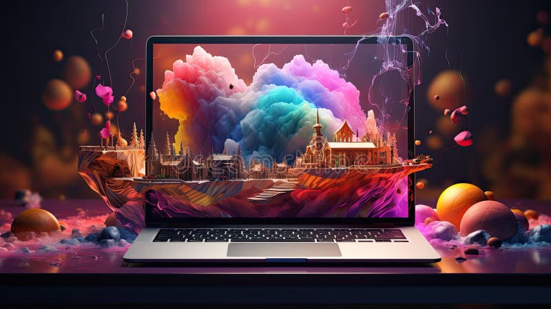 Creative Visual of Software and App for Gadget Applications. User ...