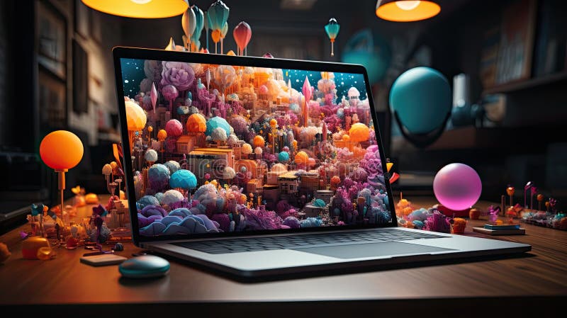 Creative Visual of Software and App for Gadget Applications. User ...