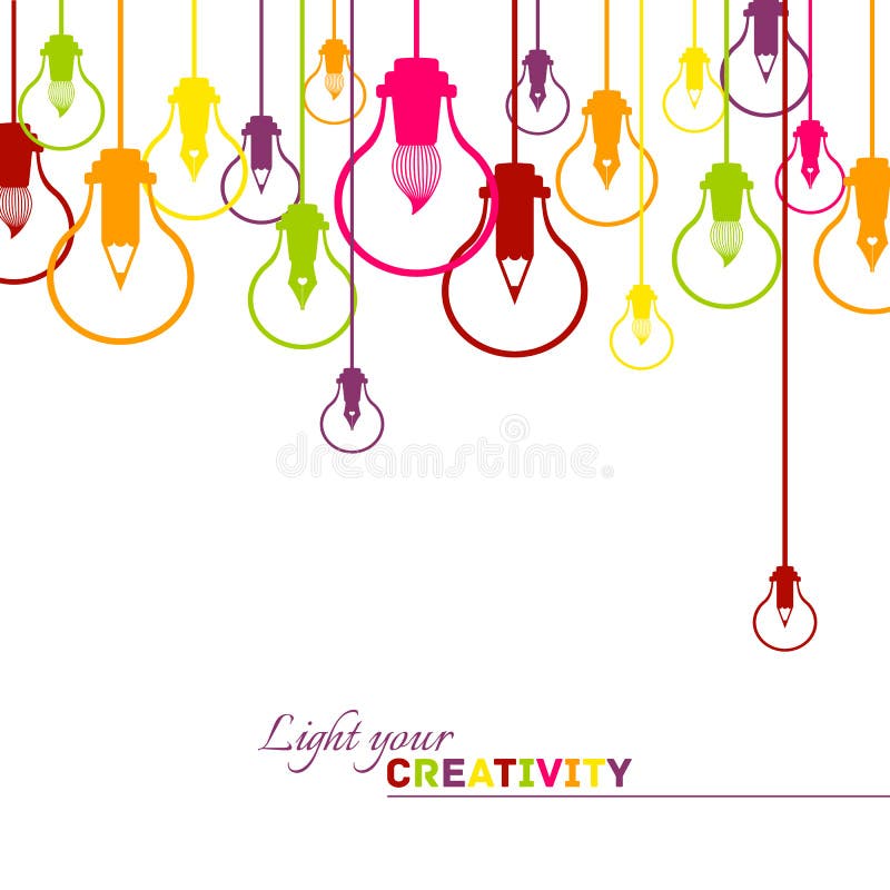 Creative Visualisation of Light Bulbs and Graphic Stock Vector ...