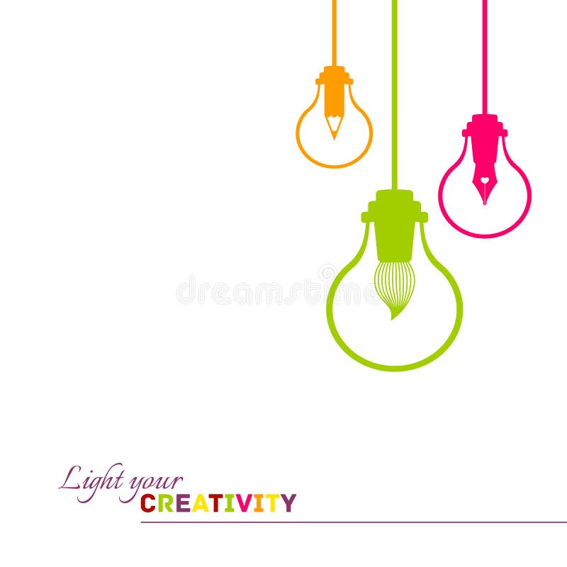 Creative Visualisation of Light Bulbs and Graphic Stock Vector ...