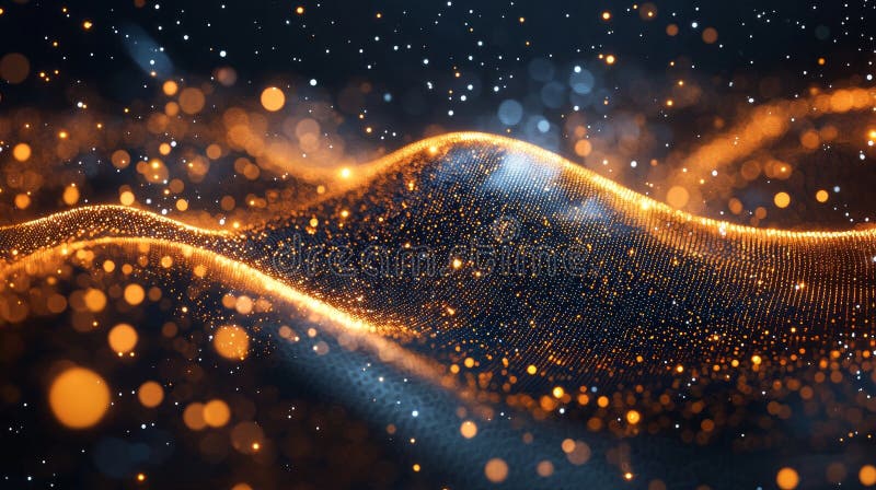 Creative Visualization Of Ai Algorithm Dynamics Stock Illustration