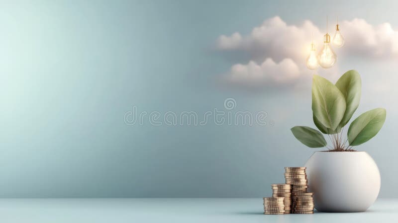 A Creative Visualization of Growth, Featuring a Plant in a Pot beside ...