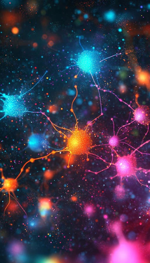 Creative Visualization of Neural Connections with Colorful Nodes in ...