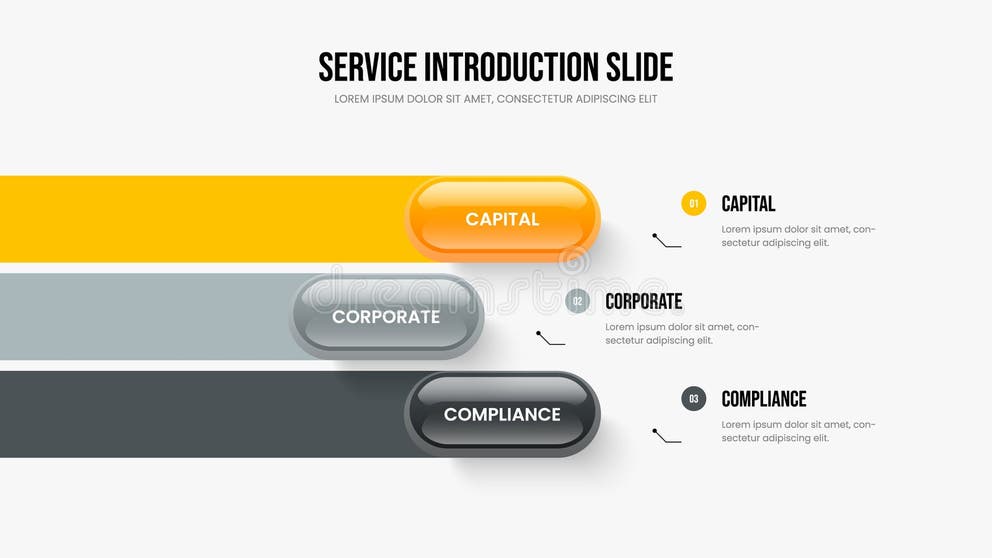 Professional Plan 3 Step Diagram Frame Template. Stock Vector ...