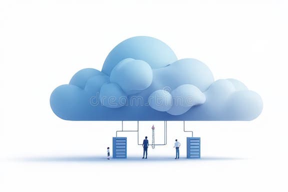 Creative Visualization of Shared Web Hosting Principles Stock ...