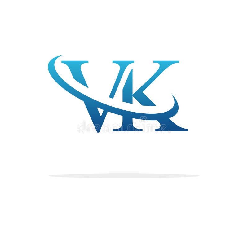 Creative VK Logo Icon Design Stock Vector - Illustration of internet ...
