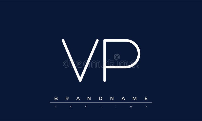 Creative VP Letter Initial Logo Vector Image Stock Vector - Illustration of identity, background ...