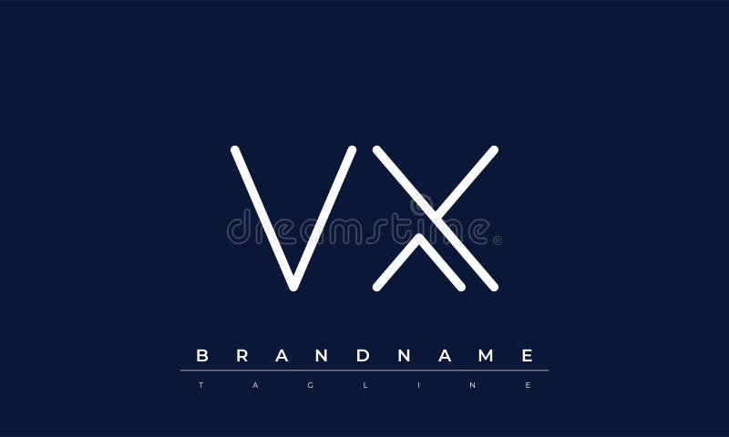 Creative VX Letter Initial Logo Vector Image Stock Vector ...