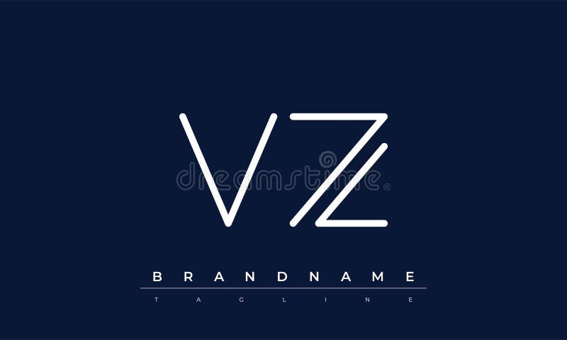 Creative VZ Letter Initial Logo Vector Image Stock Vector ...