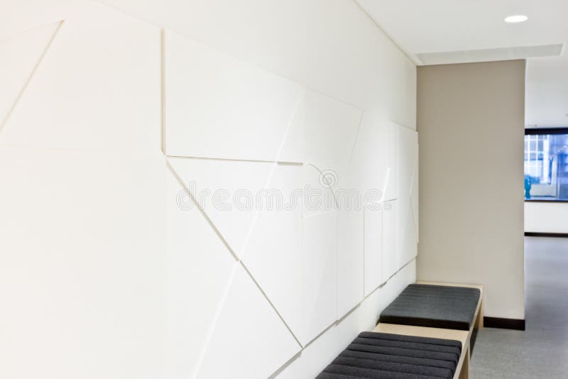 Creative Wall Art Design Close Up Over the Benches Stock Photo - Image ...