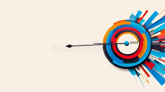 Creative Wallpaper with Archery Target and Colorful Elements a Vibrant ...