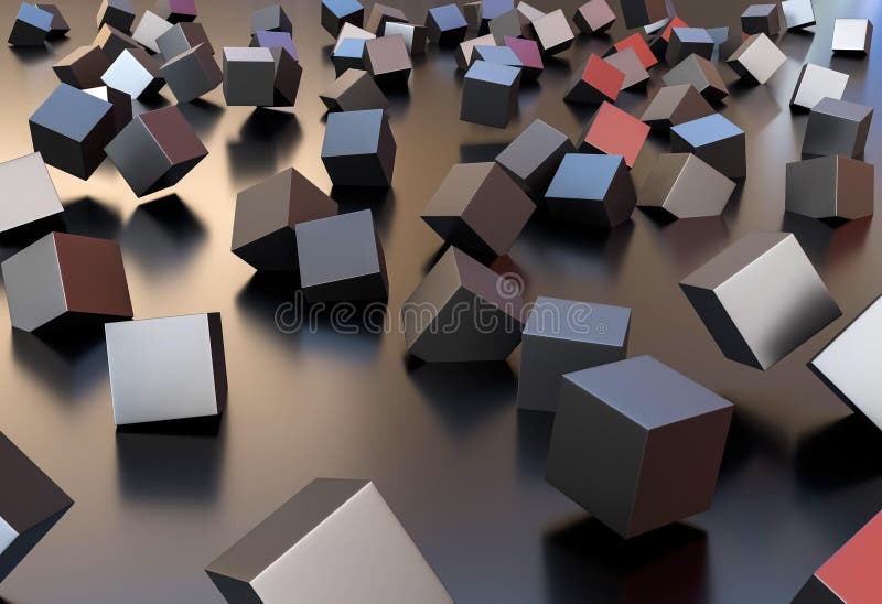 Creative Wallpaper with Different Cubes. High Quality Beautiful Photo ...