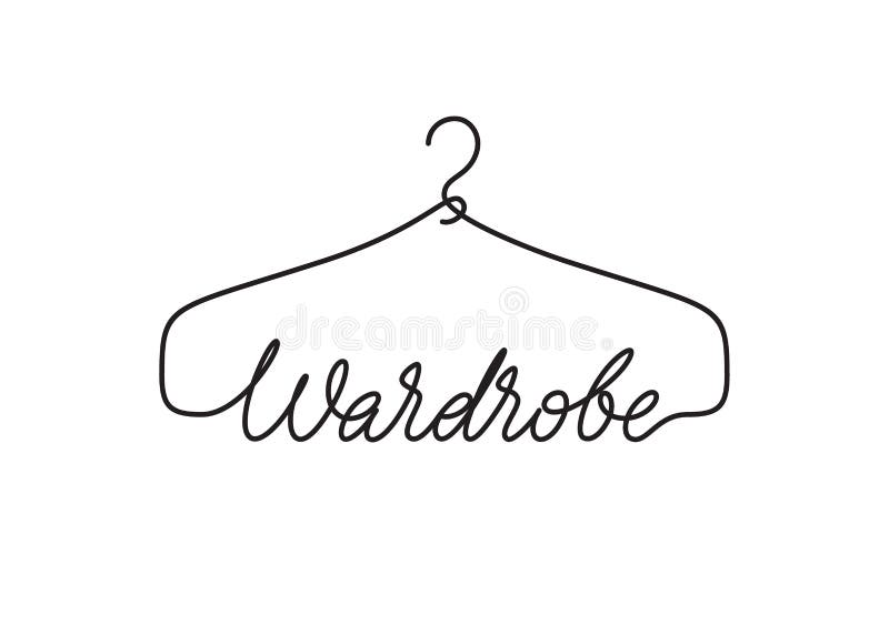 Creative Wardrobe Logo Design Stock Vector - Illustration of signboard ...