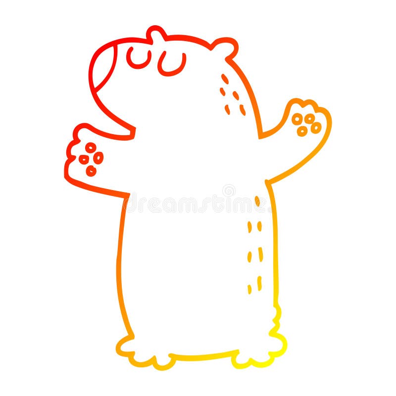 Line Drawing Bear Standing Stock Illustrations – 518 Line Drawing Bear ...