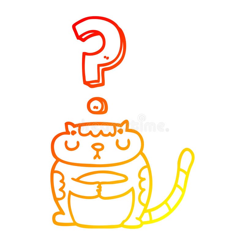Question Mark Cat Stock Illustrations – 150 Question Mark Cat Stock ...