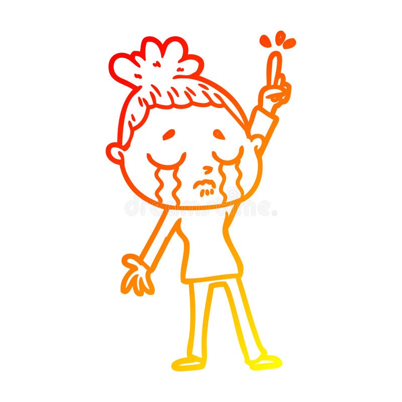 Woman Raising Hand Line Art Stock Illustrations 342 Woman Raising