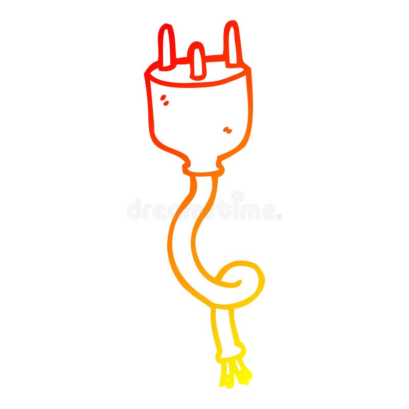 Cartoon electrical plug stock vector. Illustration of grunge - 38066894