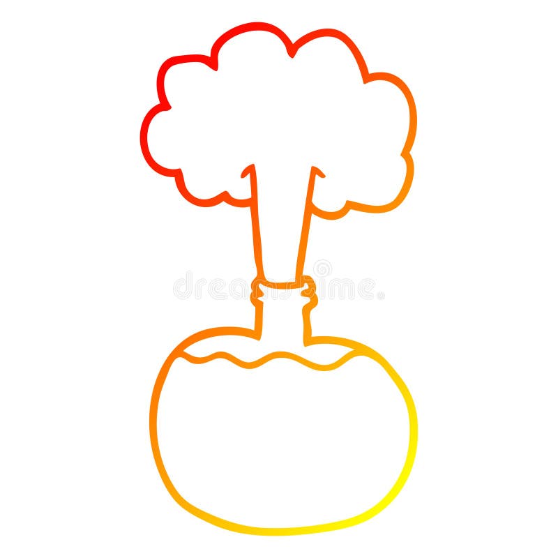 A Creative Warm Gradient Line Drawing Cartoon Experiment Potions Stock ...