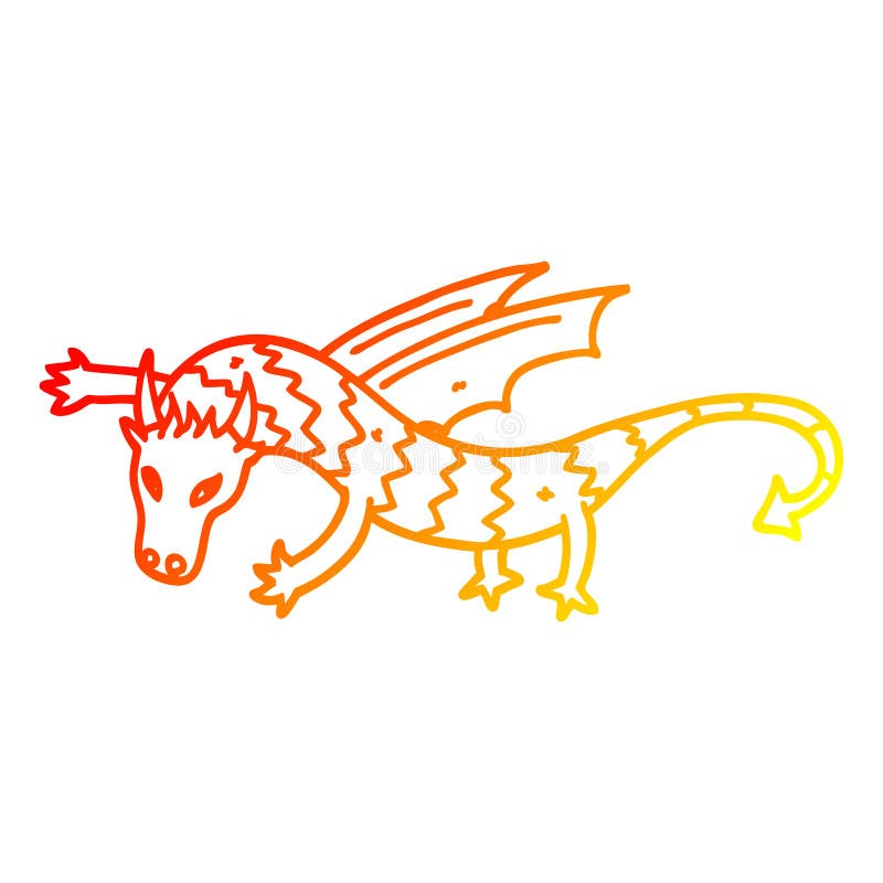 Flying Dragon Drawing Line Illustration Stock Illustrations – 301 ...