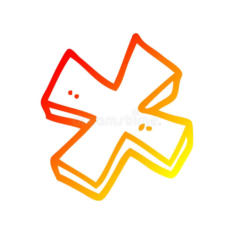 Cartoon Multiplication Sign Stock Vector - Illustration of education ...